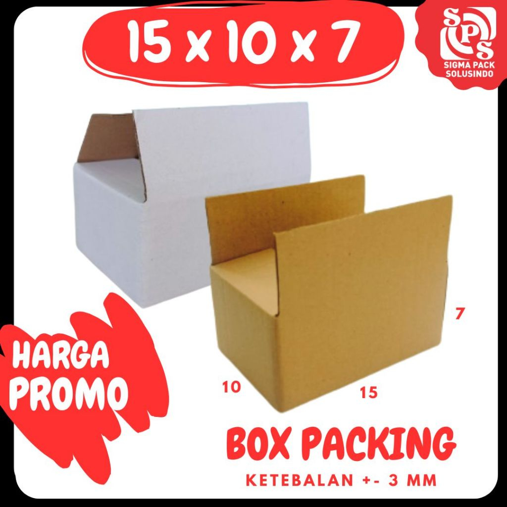 Jual Kardus 15x10x7 Box A0 Packing Karton Kotak Kemasan Olshop ...