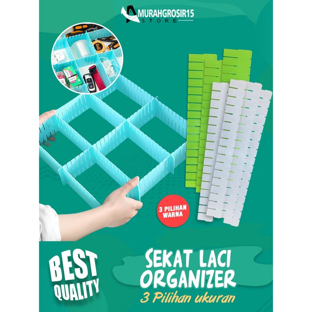 Jual Satu Keluarga Sekat Laci Organizer Sekat Pembatas Rak Partisi ...