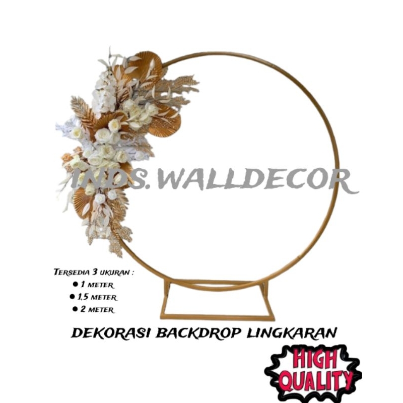 Jual Ring Besi Dekorasi Backdrop Dekorasi Wedding Lamaran Lingkaran ...