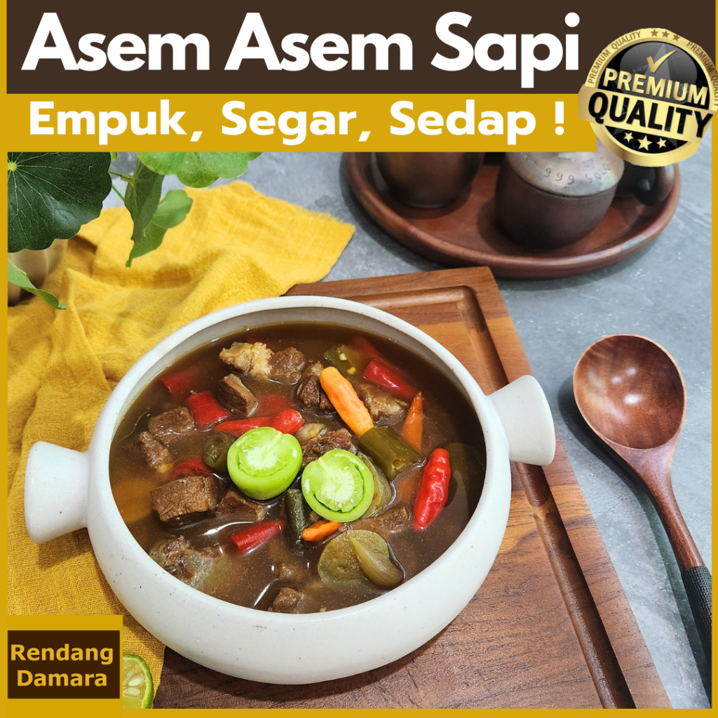 Jual ASEM ASEM SAPI Enak Empuk Sedap Segar FROZEN Anti Bocor Tanpa ...