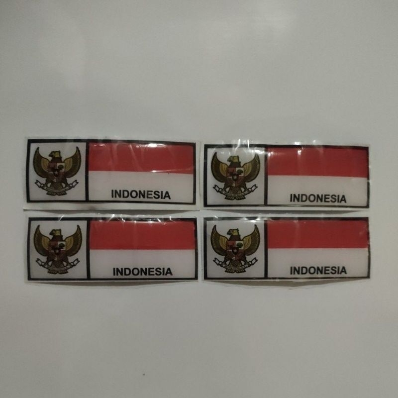 Jual Stiker Timbul Garuda Indonesia Merah Putih Ukuran 8x3 Cm | Shopee ...