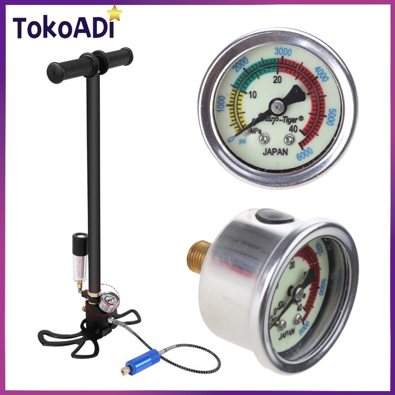 Jual Pressure Gauge Manometer Pompa Pcp 6000 Psi Manometer Besar Bisa ...