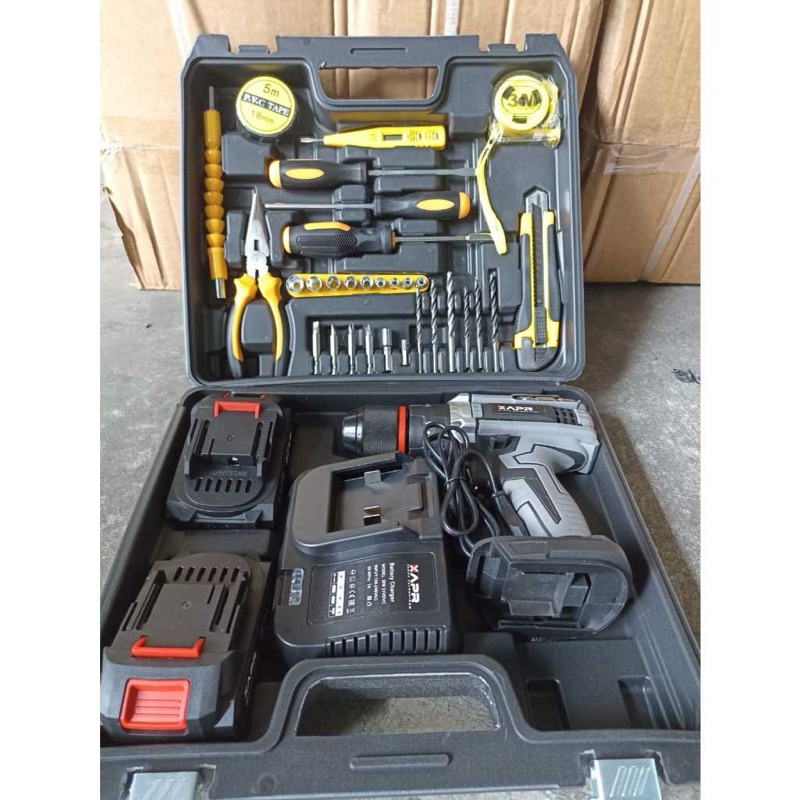 Jual BOR CORDLESS APR JAPAN 42V KEYLESS CHUCK BESI IMPACT DRILL ...