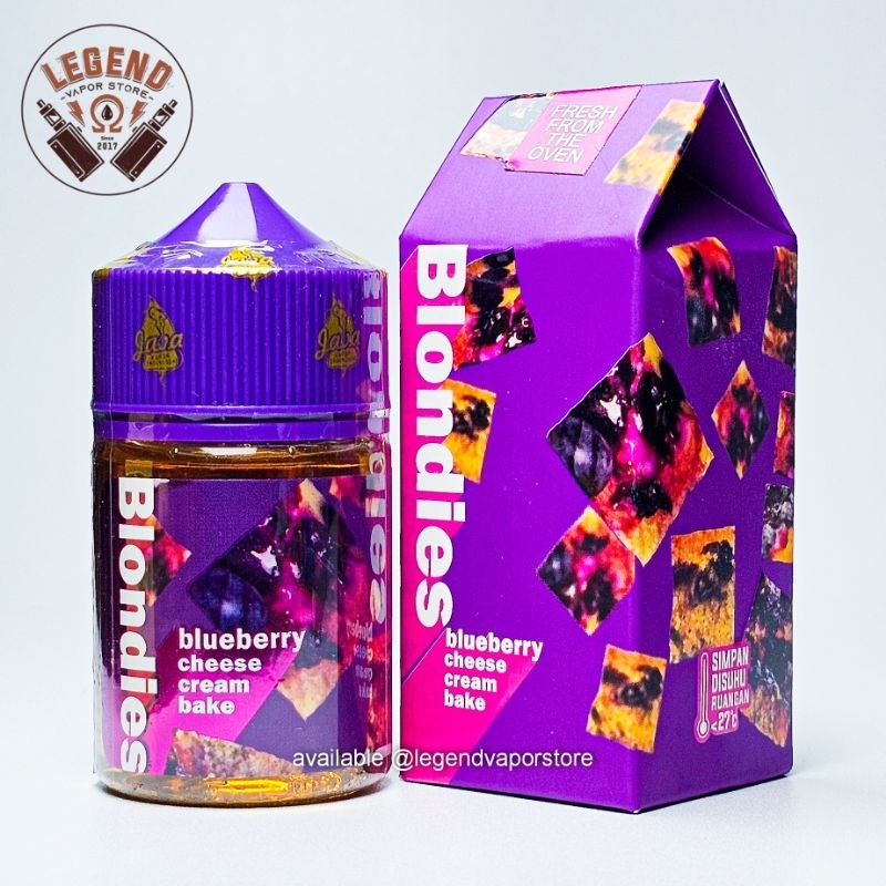 Jual FREEBASE - LIQUID BLONDIES V3 Blueberry Cheese Cream Bake 60ML ...