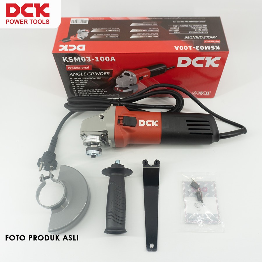 Jual Mesin Gerinda Tangan 4inch Angle Grinder DCK KSM03-100A / DCK ...