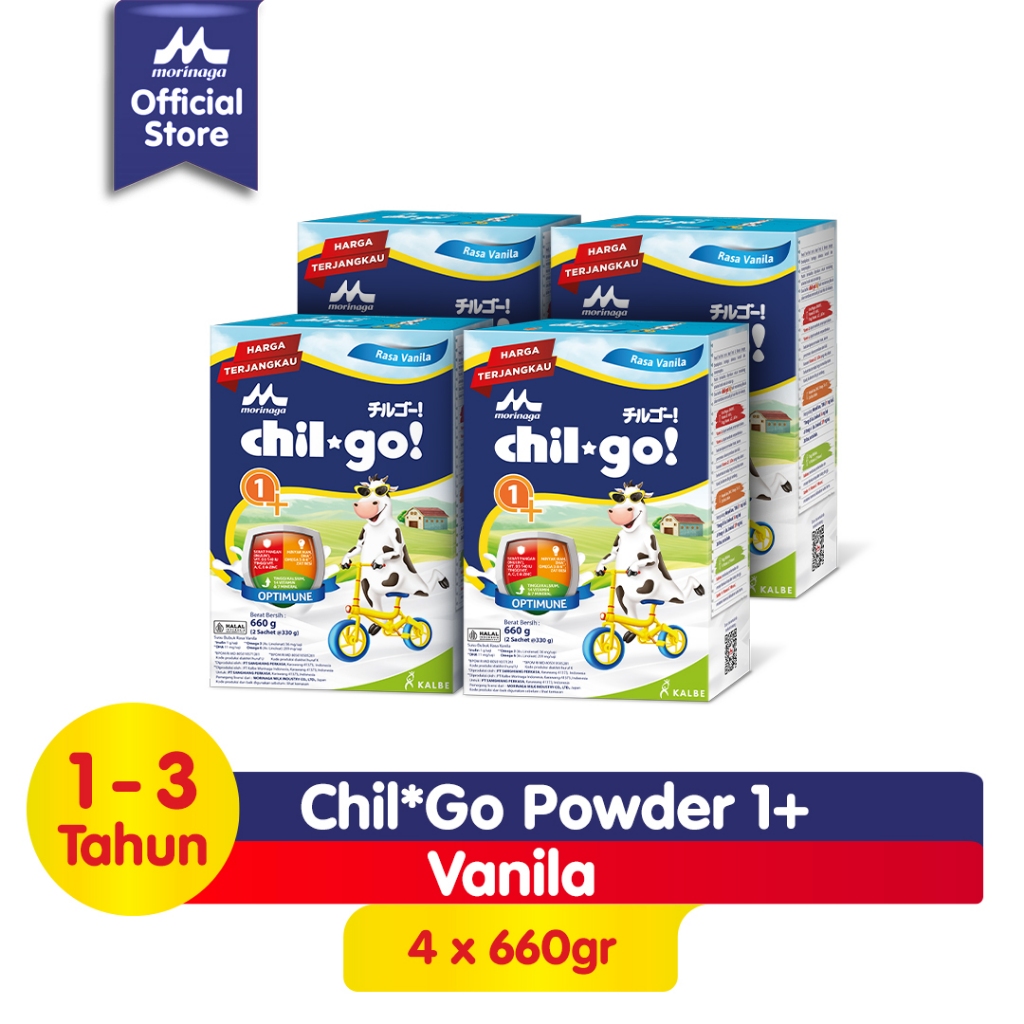 Jual Paket 4x Chil Go Powder Vanilla 1+ 660gr | Shopee Indonesia