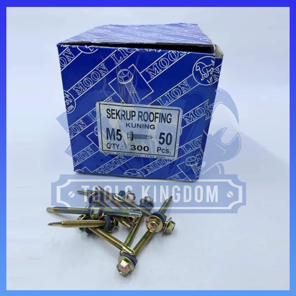 Jual Baut Roofing LION 12x50 ( harga/pc) - MOON LION Baut Roofing M5x50 ...