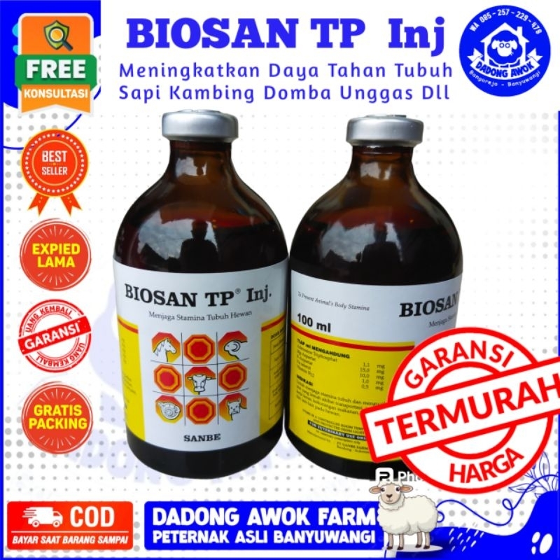 Jual BIOSAN TP 50ml BIOSAN TP 100 ML injeksi Meningkatkan Stamina Daya ...