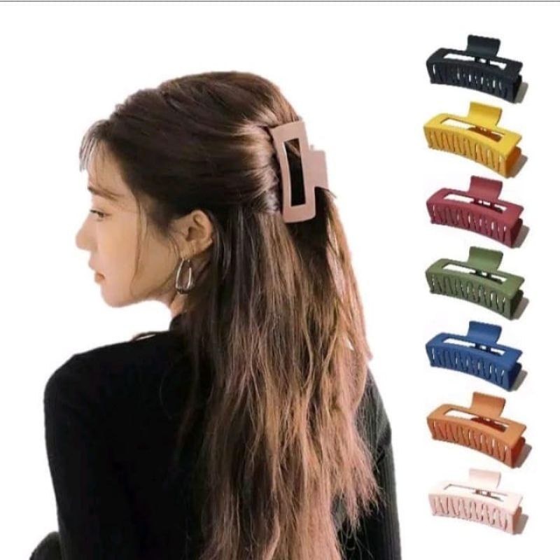 Jual JEPIT RAMBUT / JEDAI RAMBUT GLOSSY GAYA KOREA MODEL KOTAK BOLONG 8 ...