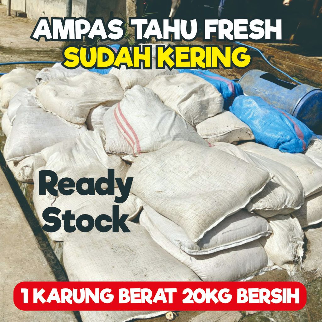 Jual Ampas Tahu Fresh Karungan Berat Isi 20kg, Buat Pakan Ternak | Shopee Indonesia