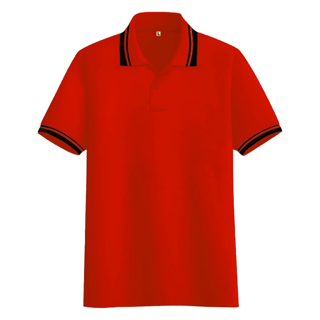 Jual Noveli wear - Kaos polo shirt polos Merah kerah stripe | kaos ...