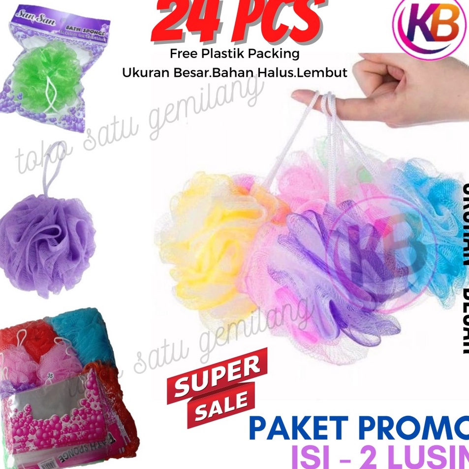 Jual Murah banget Spon Mandi Besar Spons Busa Spon Gosokan Badan 2 ...
