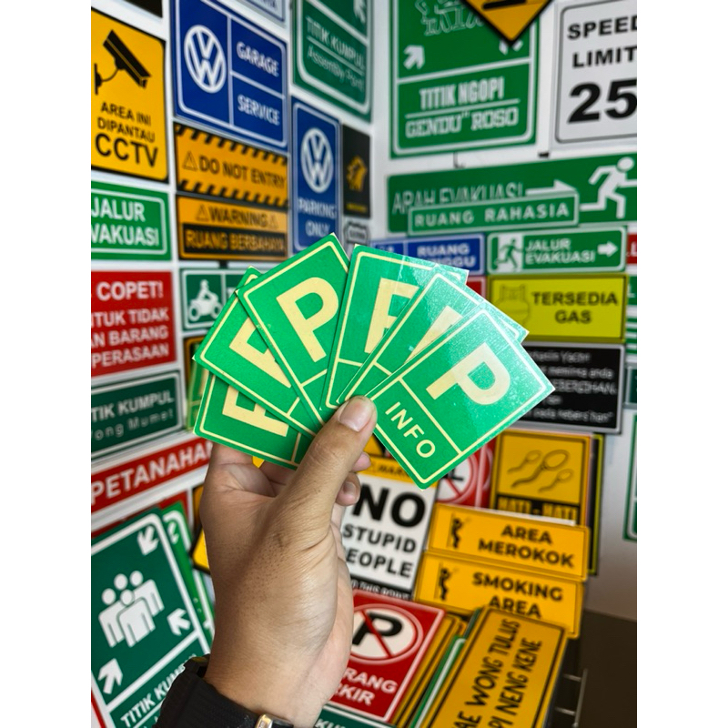 Jual STIKER REFLEKTIF P INFO 5 CM | Shopee Indonesia