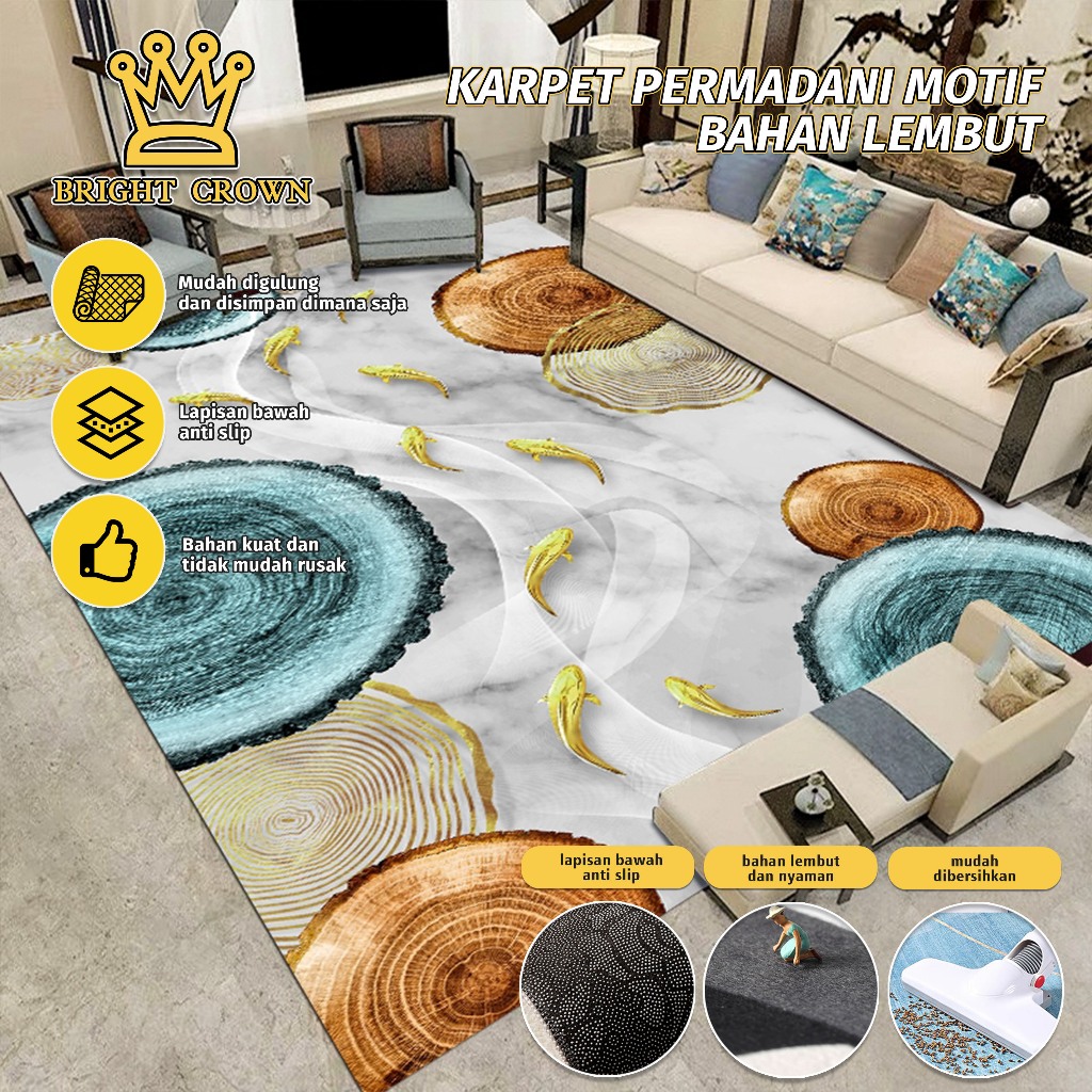 Jual Bright Crown BELI LOKAL Karpet Lantai Eropa PREMIUM 150x200cm ...