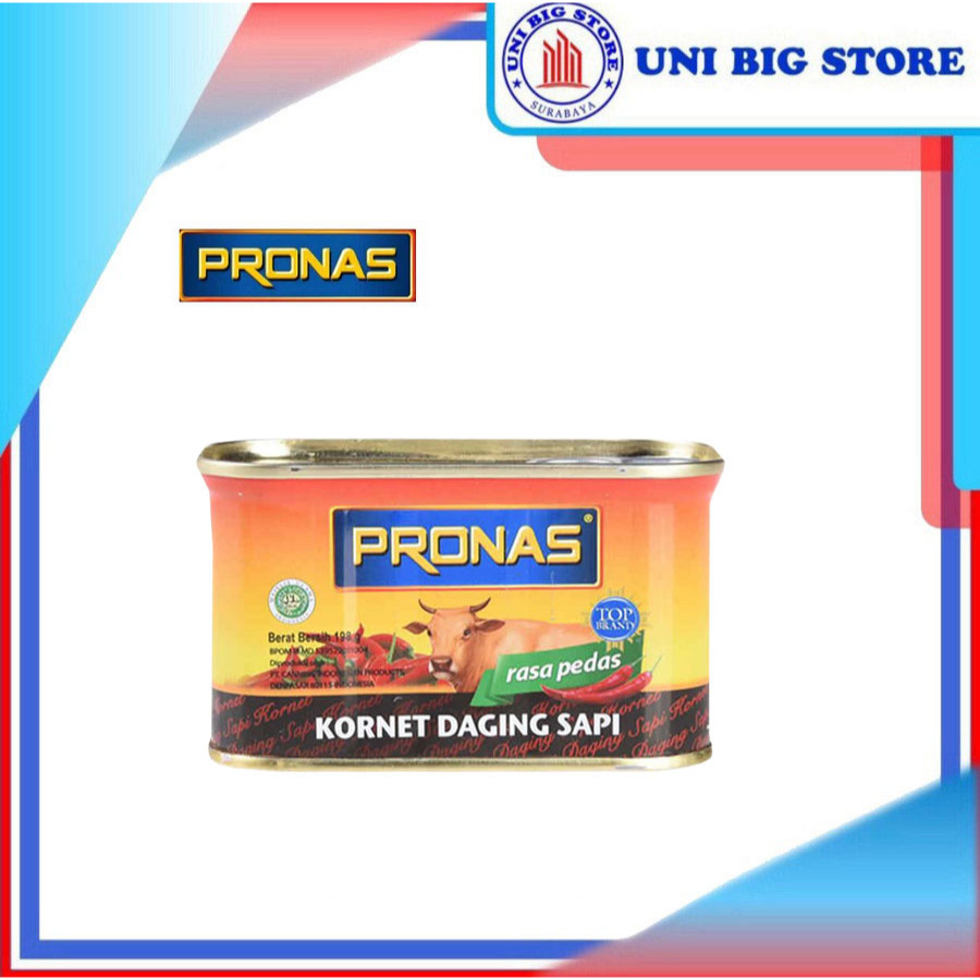 Jual Pronas Corned Beef Chili 198 gr Kornet Sapi Kaleng Pedas | Shopee ...