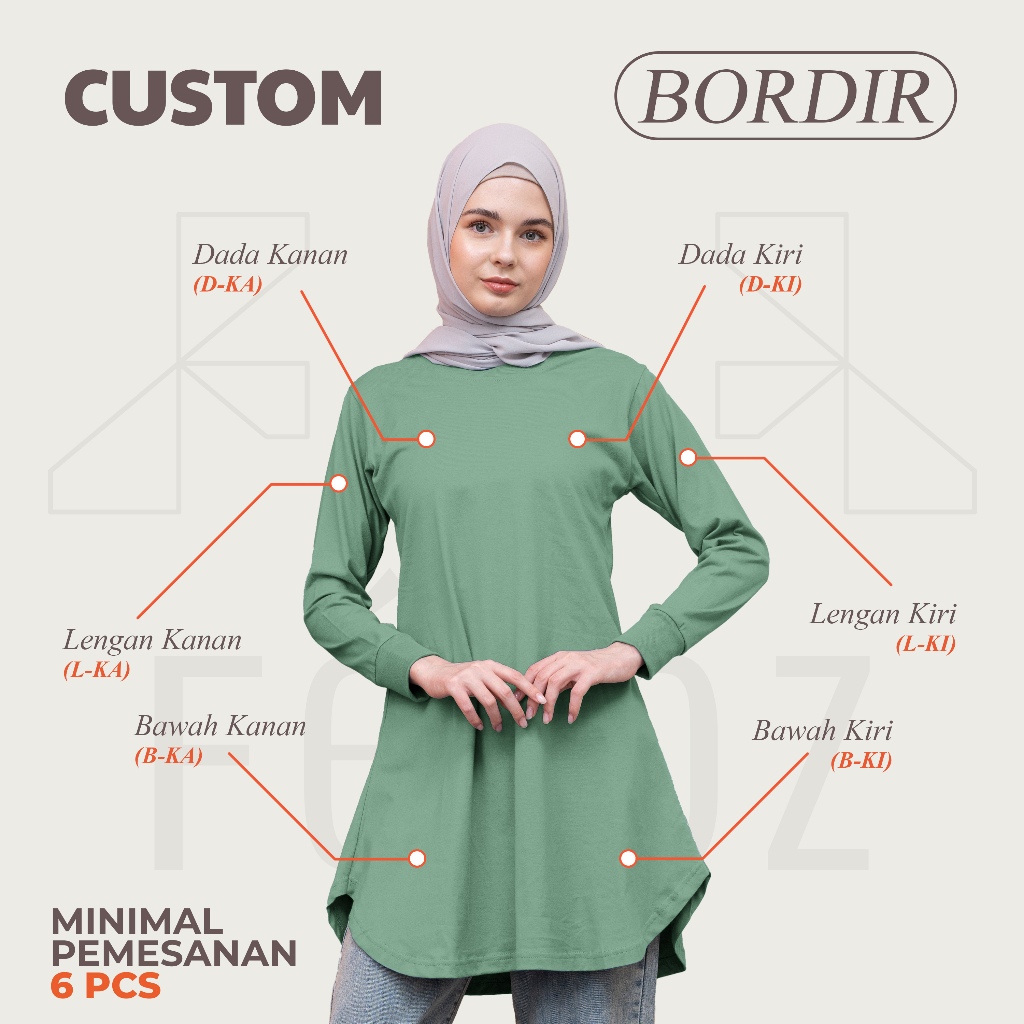 Jual FEROZ CLOTHING - [FREE DESIGN] | Custom Sablon Bordir Sablon Kaos ...