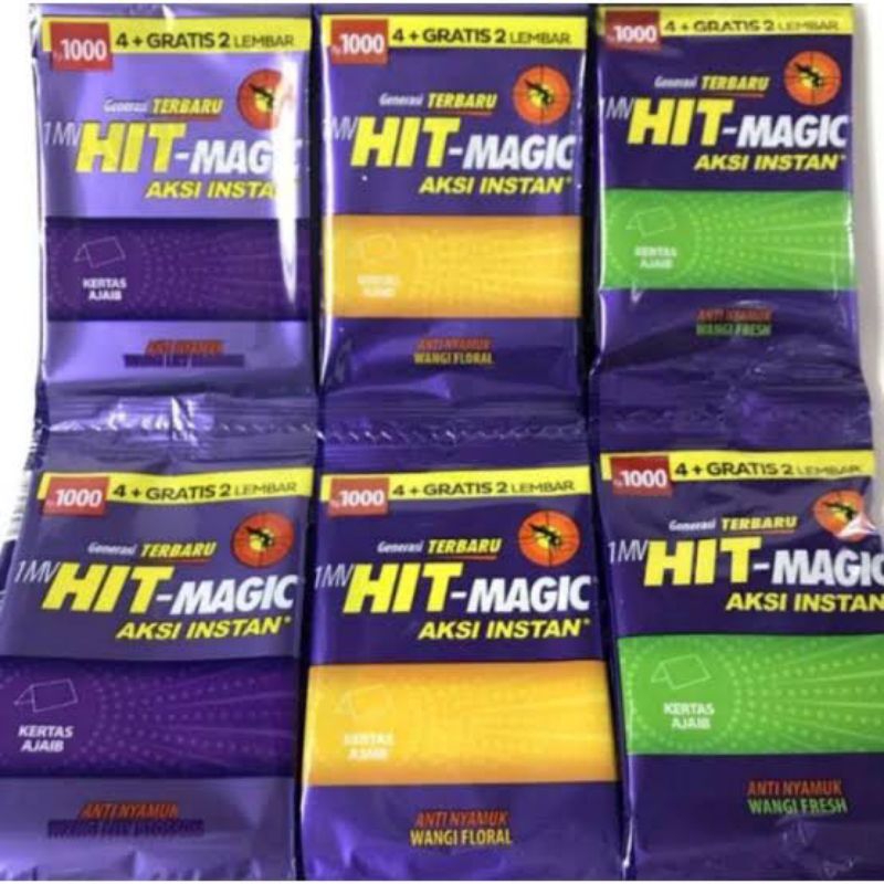 Jual HIT Magic 12 pcs Aksi Instant Obat Nyamuk Kertas Ajaib Renceng ...