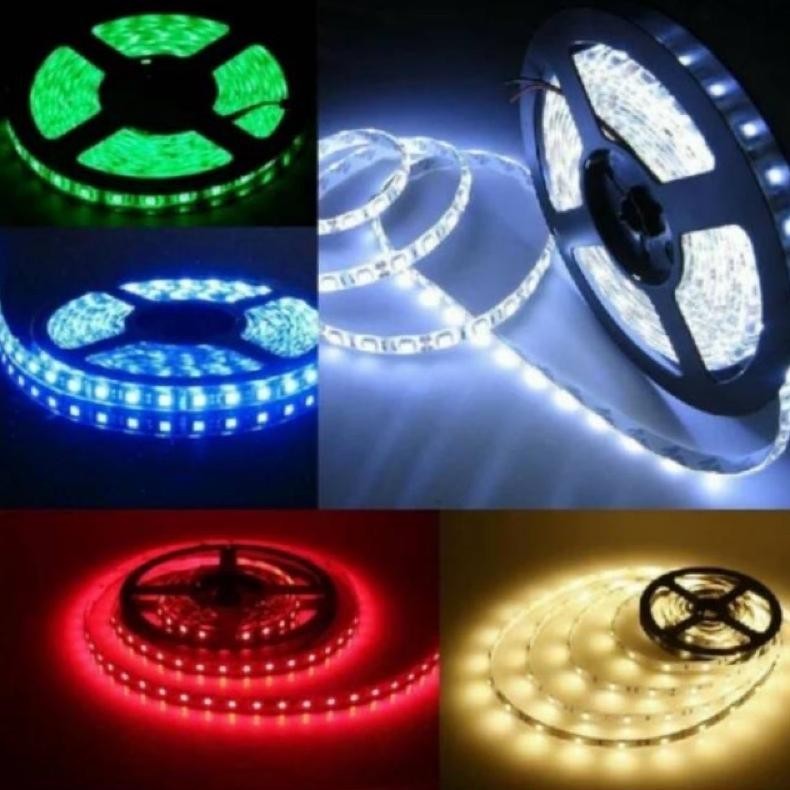 Jual Ledstrip DC 12v 12 Volt Panjang 5 Meter 1 ROLL Led Strip Lampu ...