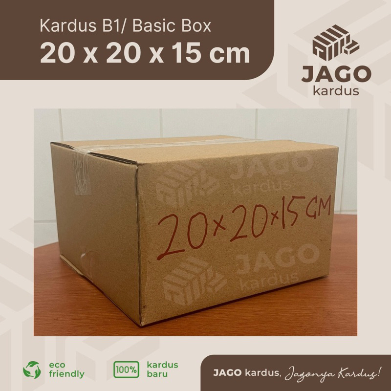 Jual Kardus Box Baru Polos Uk 20x20x15 | Shopee Indonesia