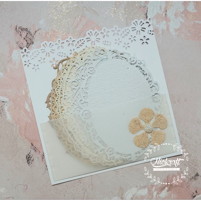 Jual 10 pcs DIE CUT LABEL OVAL SIZE BESAR Kertas Daur Ulang Recycle ...