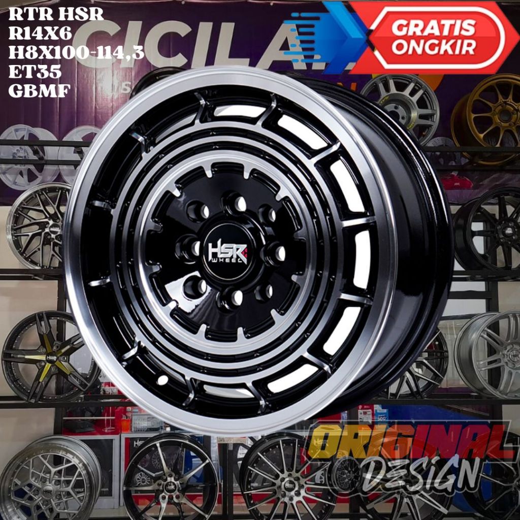 Jual Velg Mobil Ring 14 HSR RTR R14 COCOK UNTUK AVANZA XENIA CALYA SIGRA | Shopee Indonesia
