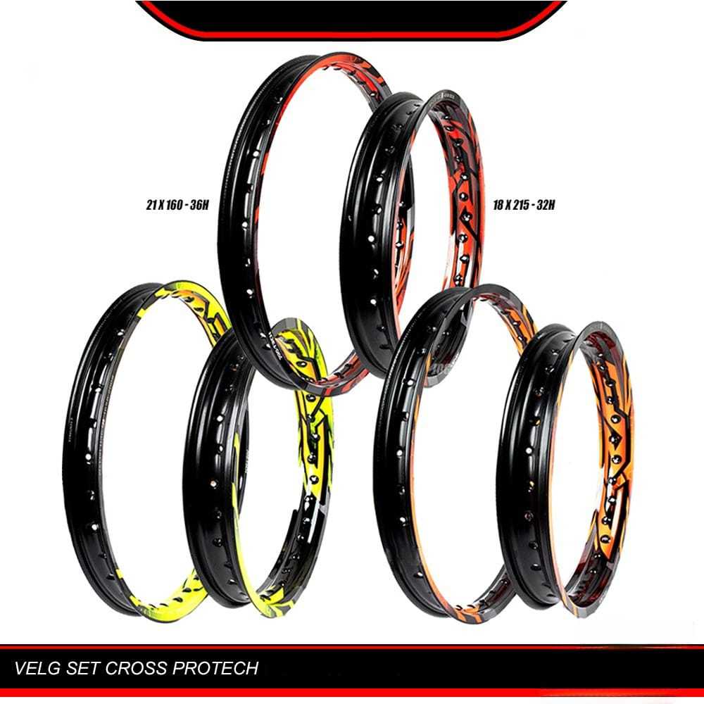 Jual Velg PROTECH Trail Hole 32 dan Hole 36 / CRF 150 / KLX 150 BF / WR ...