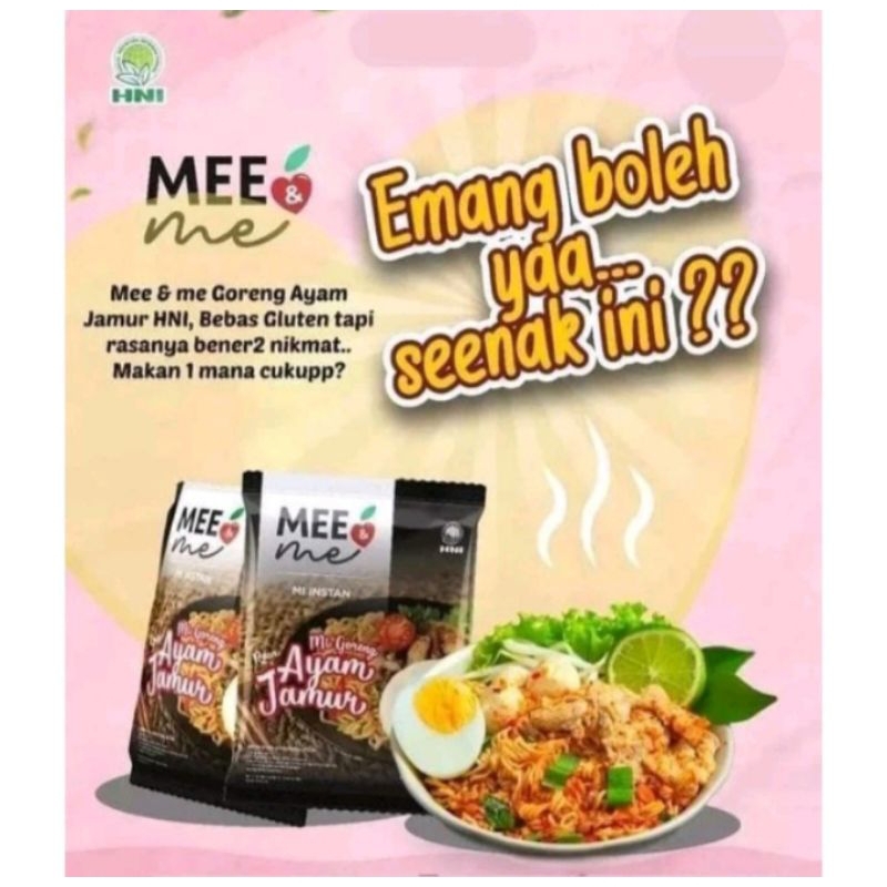 Jual Mee & Me | Mie Sehat Tanpa MSG | Goreng Ayam Jamur ( 1 Pouch isi 10 pcs) | Shopee Indonesia