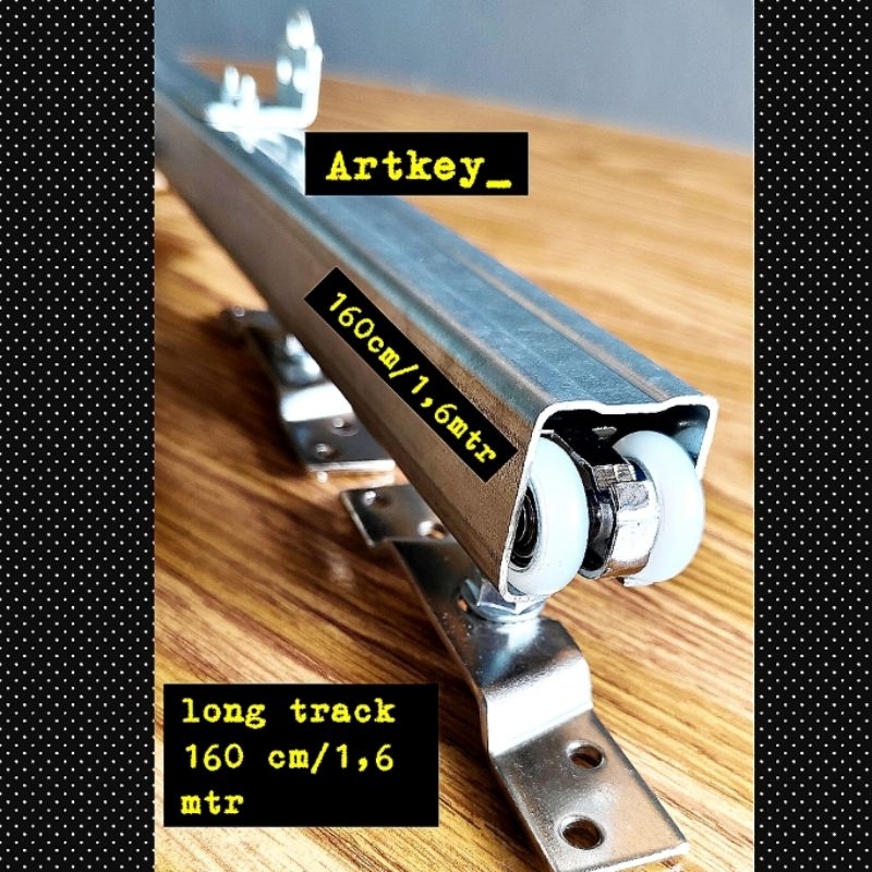 Jual REL PINTU SLIDING/GESER GALVANIS/BESI TEBAL PANJANG 160CM/1,6 METER | Shopee Indonesia