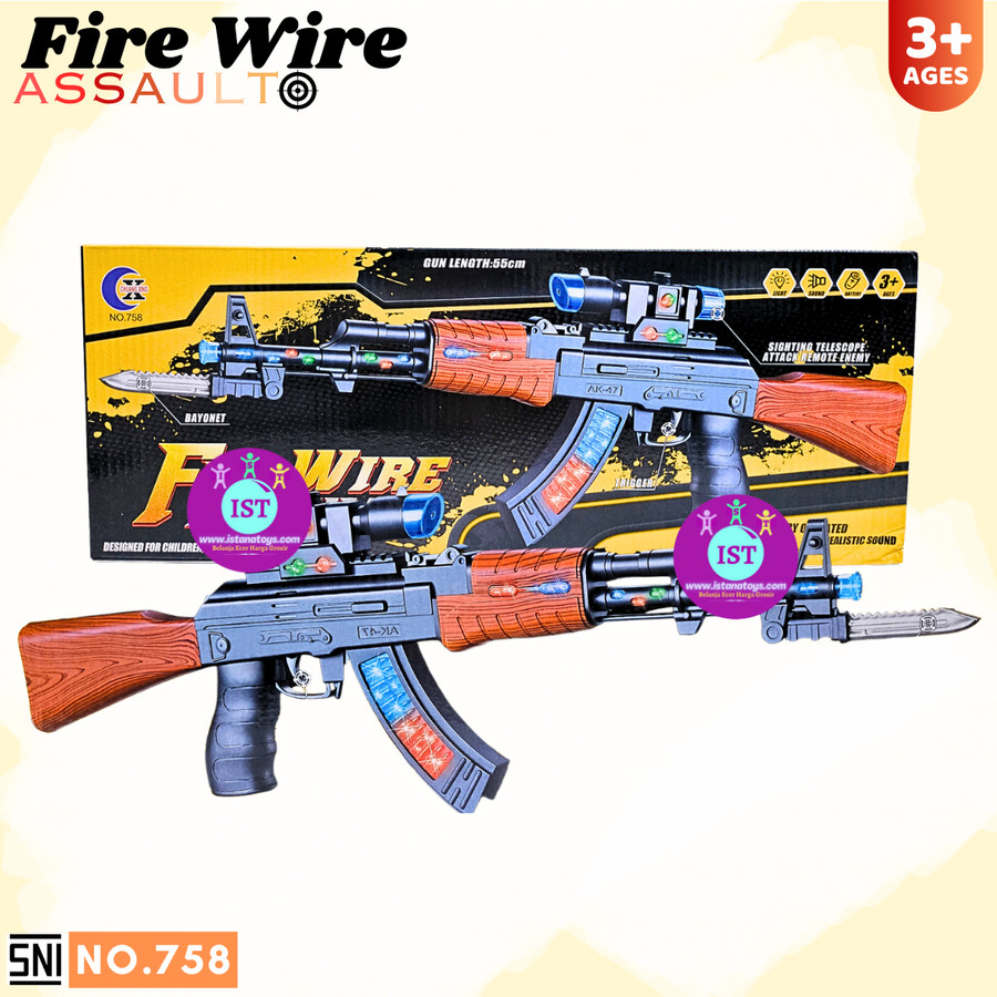 Jual IST Tembakan Fire Wire Assault AK-47 No.758 | Shopee Indonesia