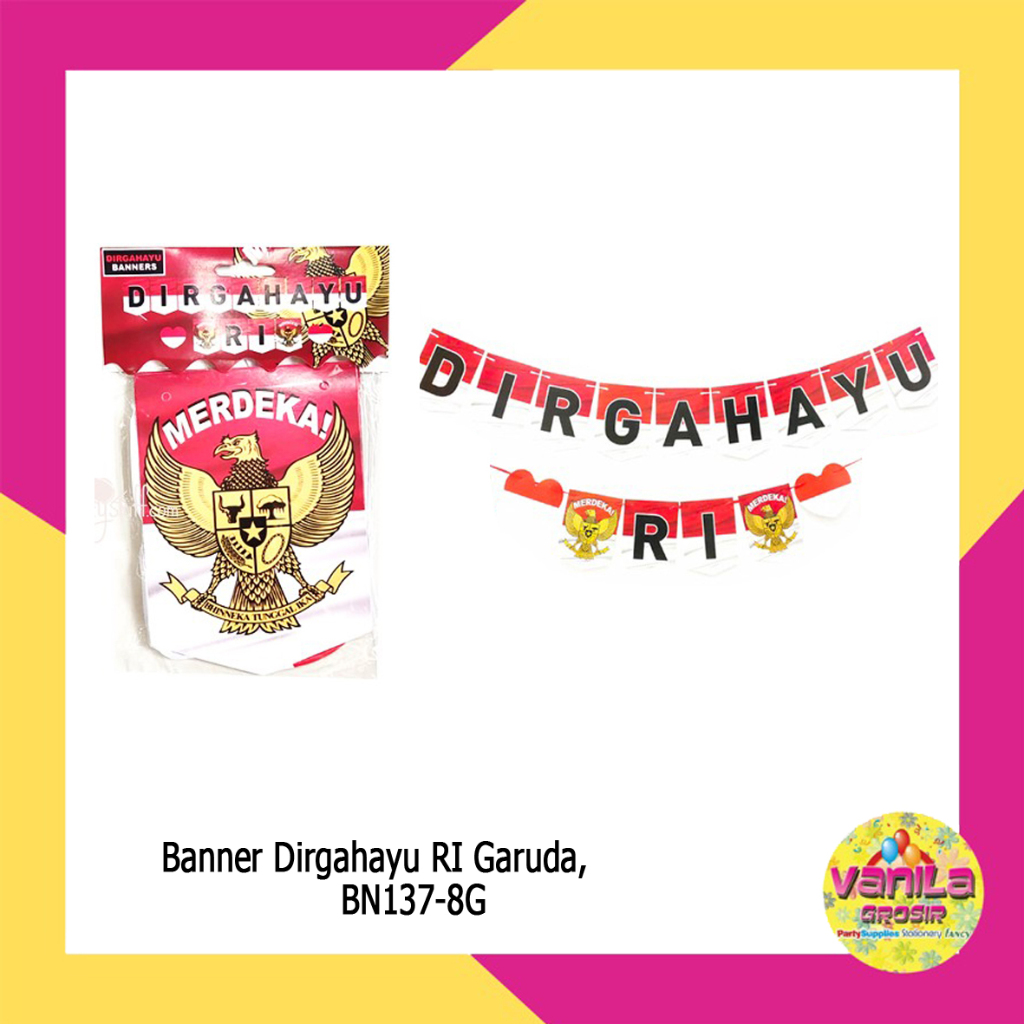 Jual Banner Dirgahayu RI Garuda, banner dirgahayu, banner agustusan ...