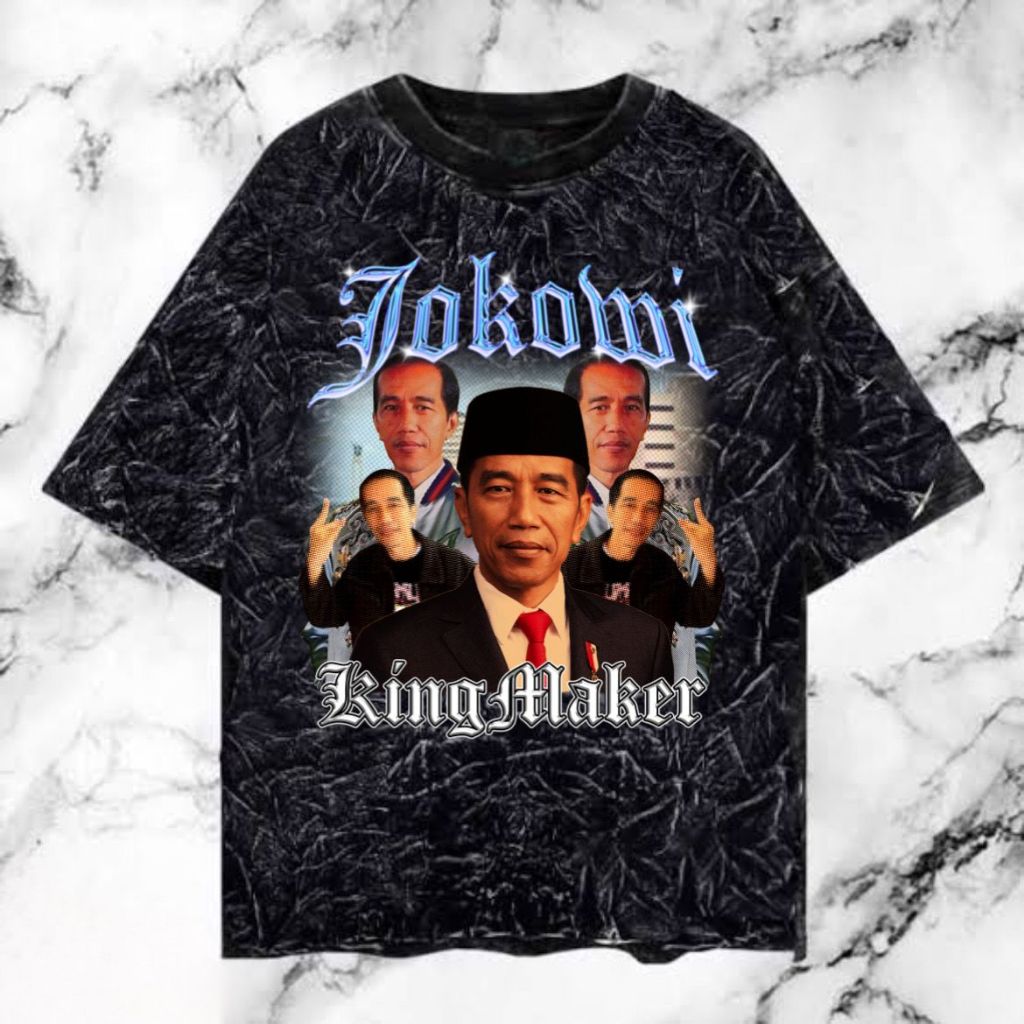 Jual Kaos Oversize Terima Kasih Jokowi Washing Kaos Oversize Jokowi