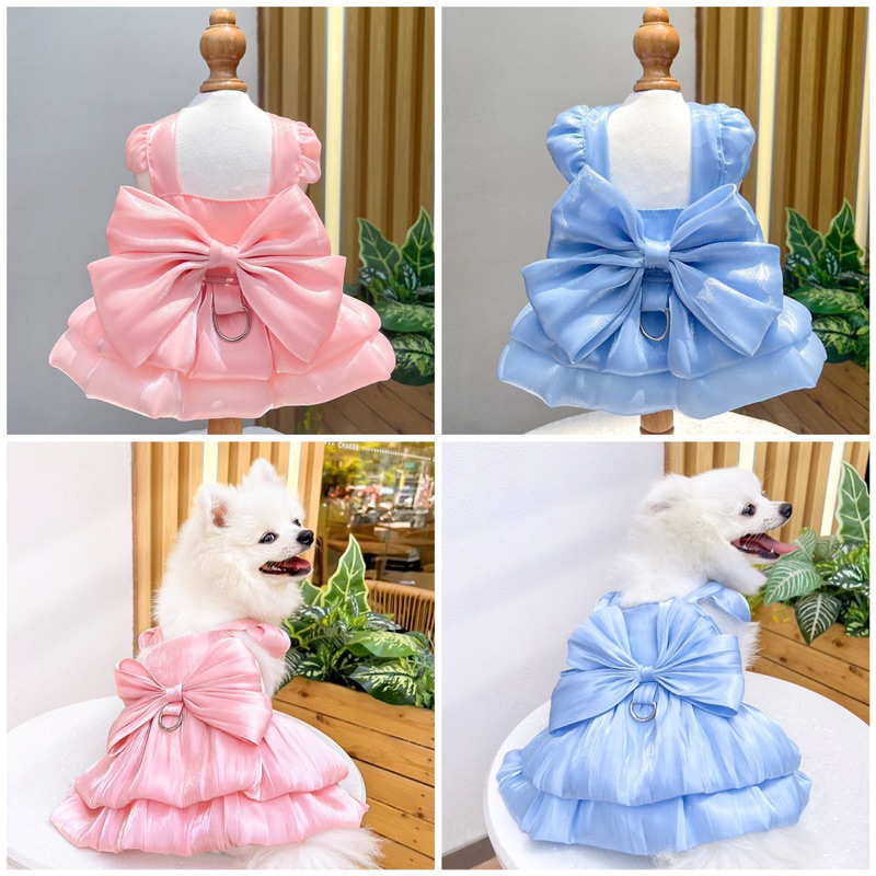 Jual Harness kucing anjing baju anjing kucing harness - Shimmer Dress ...