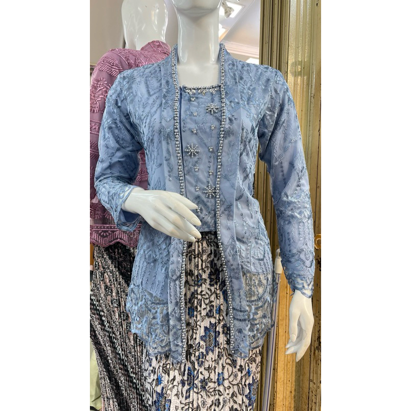 Jual Kutu Baru Tile Payet/Kebaya Tile/Kebaya Modern/Kebaya Wisuda/Set Kebaya | Shopee Indonesia