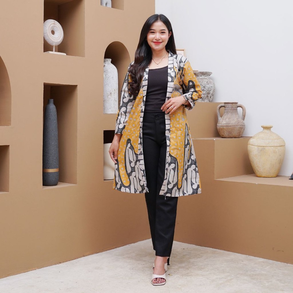 Jual Fairyrozi Batik Outer Shabian Casual & Formal Wanita Yuvia Premium ...