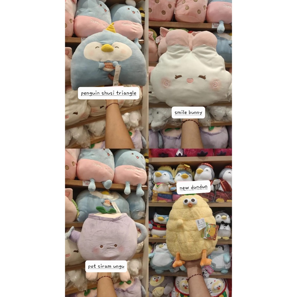 Jual MINISO ! SUSHI series Triangle uk 31x42cm / CAT PLUSH TOY SIZE ...
