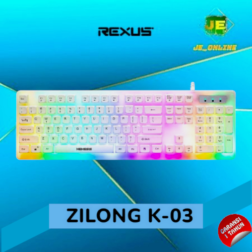 Jual Keyboard Gaming Membrane full size NYK Nemesis Zilong K03 /K-03 ...