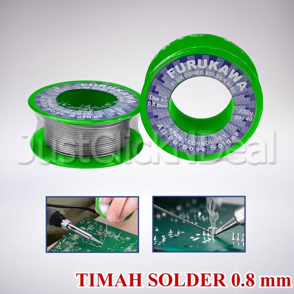 Jual FURUKAWA Timah Solder Roll 1 meter 8 mm | Shopee Indonesia