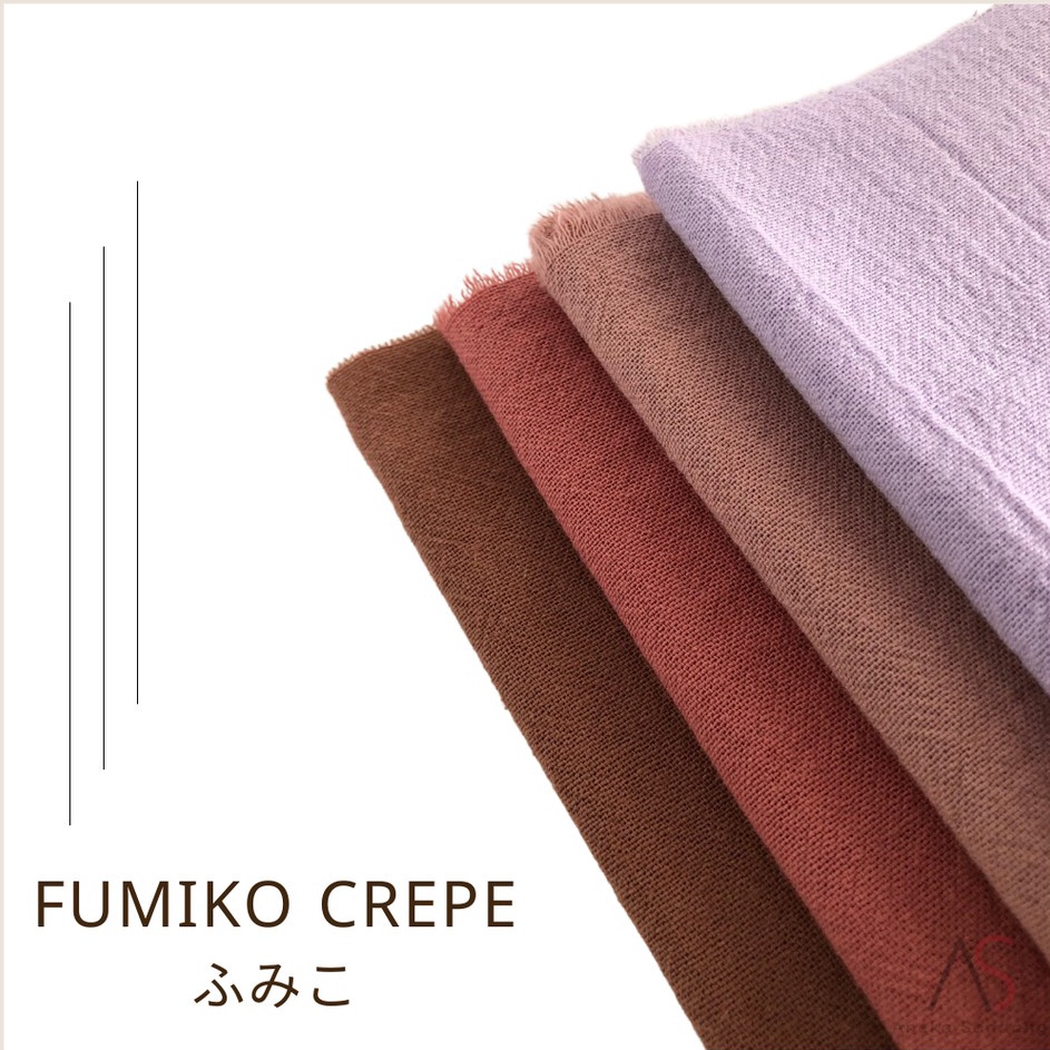 Jual KODE PRODUK CBKAJ388 Kain Fumiko Linen Crepe Original Japanese ...