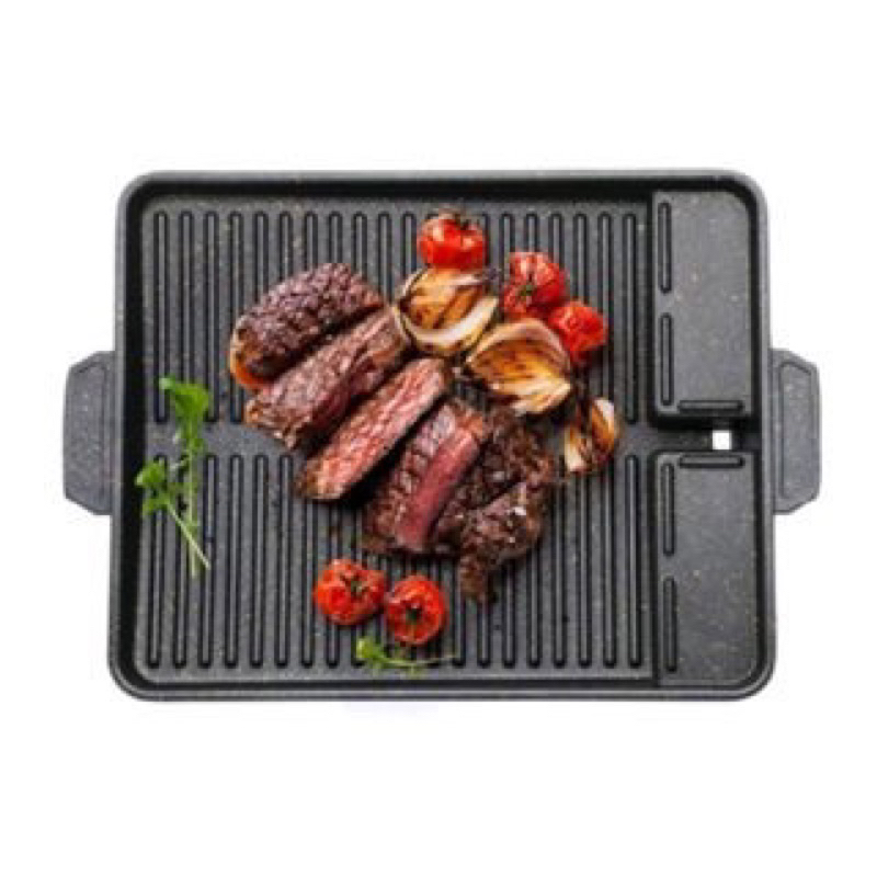Jual 600GR PANGGANGAN KOTAK PERSEGI KOREAN BBQ GRILL PAN SQUARE ...