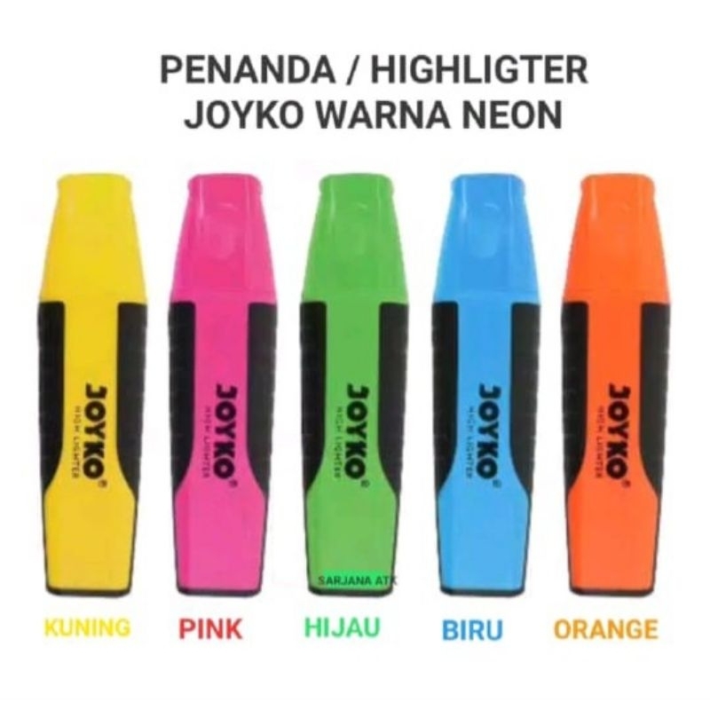 Jual (10pcs) Stabilo Joyko / stabilo warna / Highlighter joyko / HL 1-5 | Shopee Indonesia