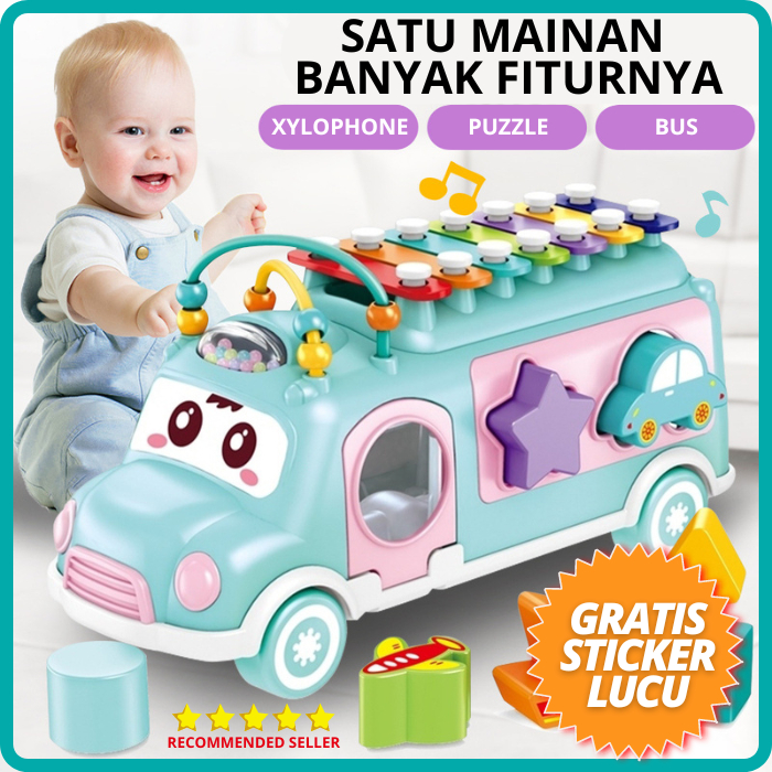 Jual Mainan Anak Mobil Edukasi Bayi Balita Perempuan Laki 1 2 3 Tahun ...