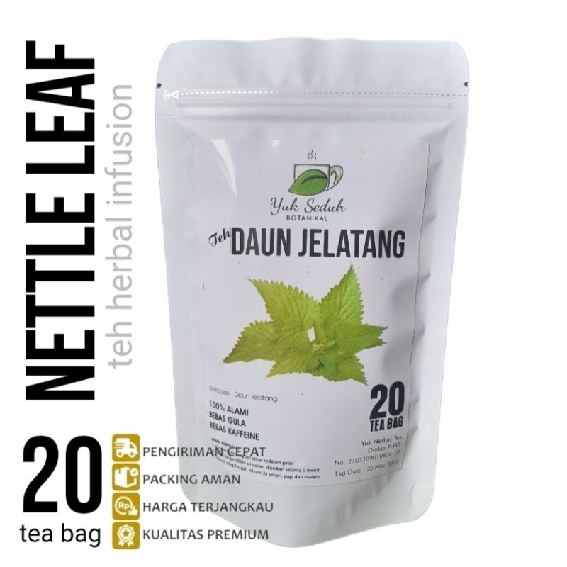 Jual TEH DAUN JELATANG /NETTLE LEAF TEA 100%organik (20 tea bag ...