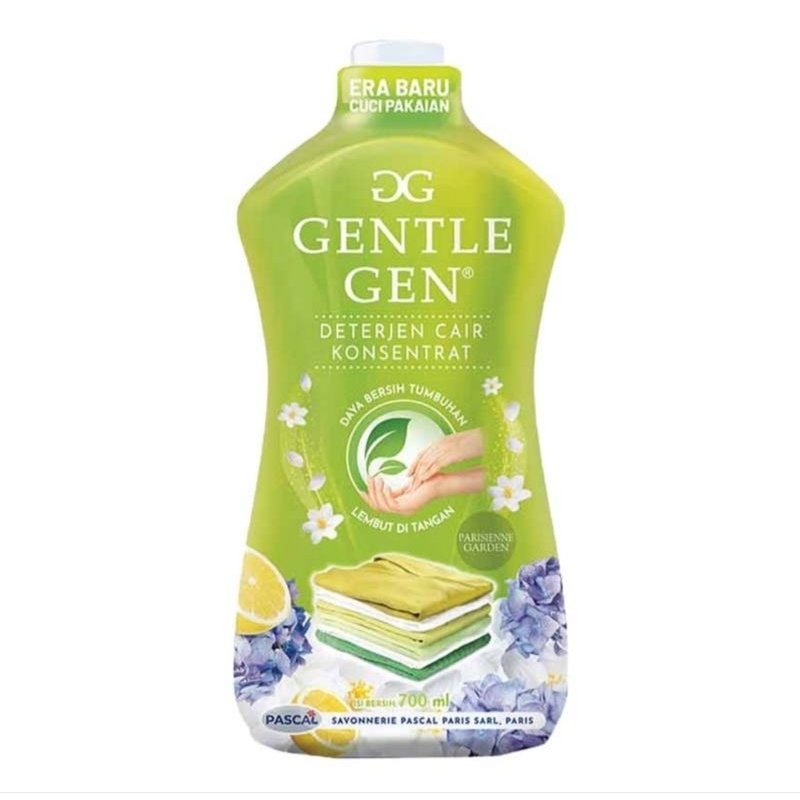 Jual GENTLE GEN Liquid Deterjen Parisienne Garden 700ml | Shopee Indonesia