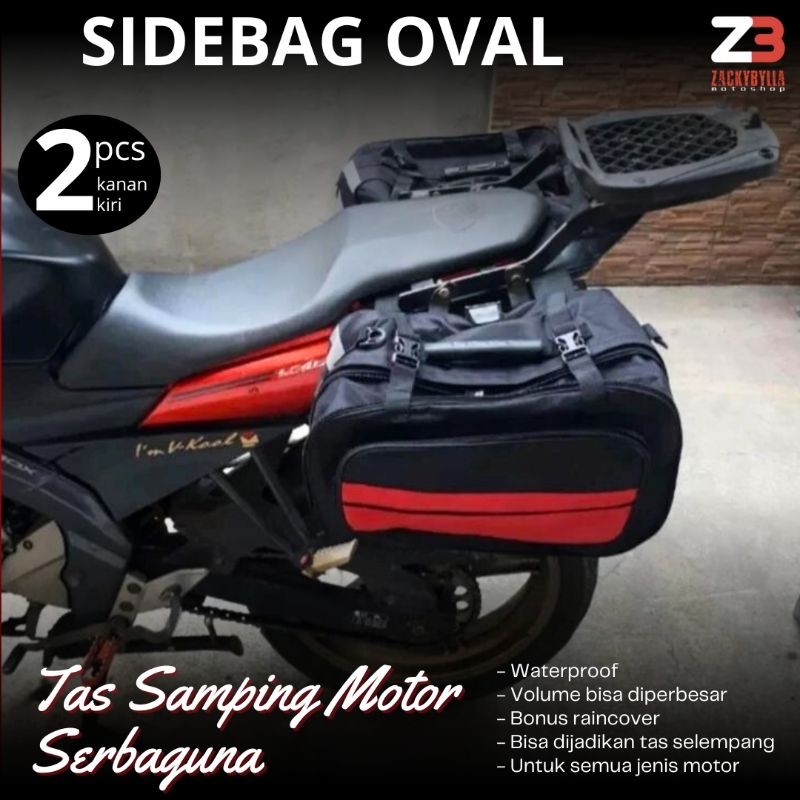 Jual Sidebag Oval Tas Samping Motor Kanan Kiri Multifungsi Side Bag by ...