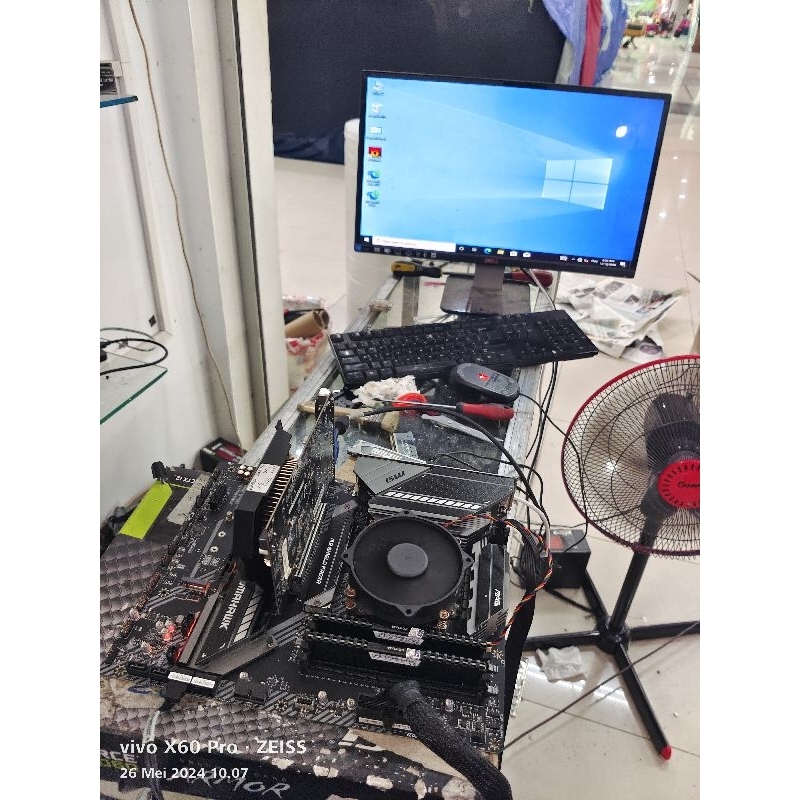 Jual mainboard gaming MSI b460 ddr4 procsesor core i5-10600k gen10 | Shopee Indonesia