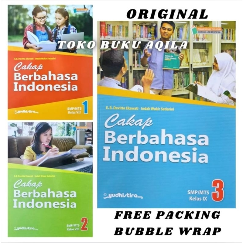 Jual Buku Cakap Berbahasa Indonesia Kelas 7 8 9 / 1 2 3 SMP Kurikulum Merdeka Yudhistira ORI ...
