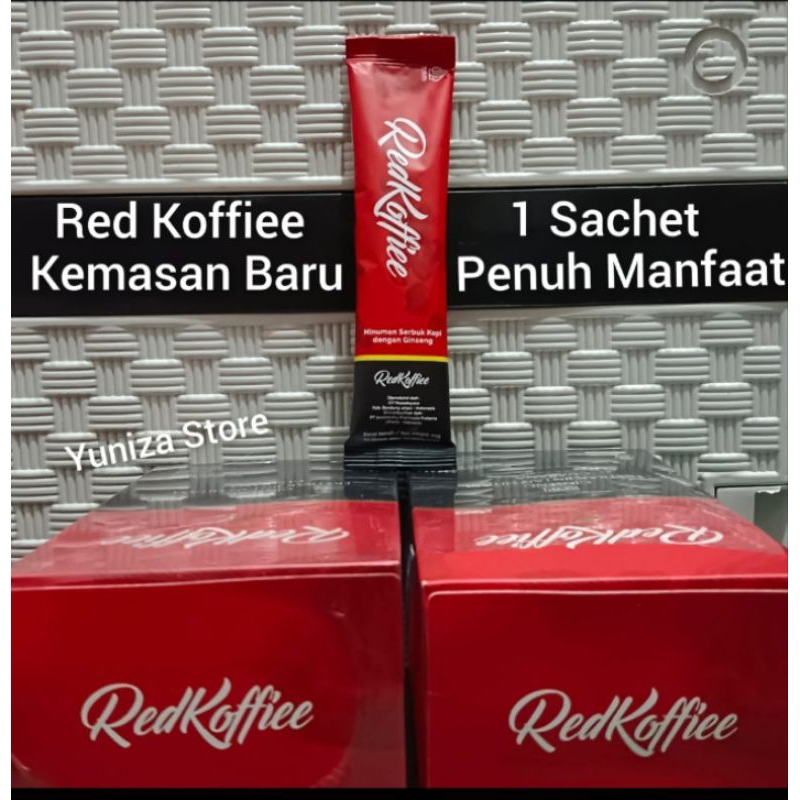 Jual Red Koffiee Kopi Merah Herbal Sachet Original | Shopee Indonesia