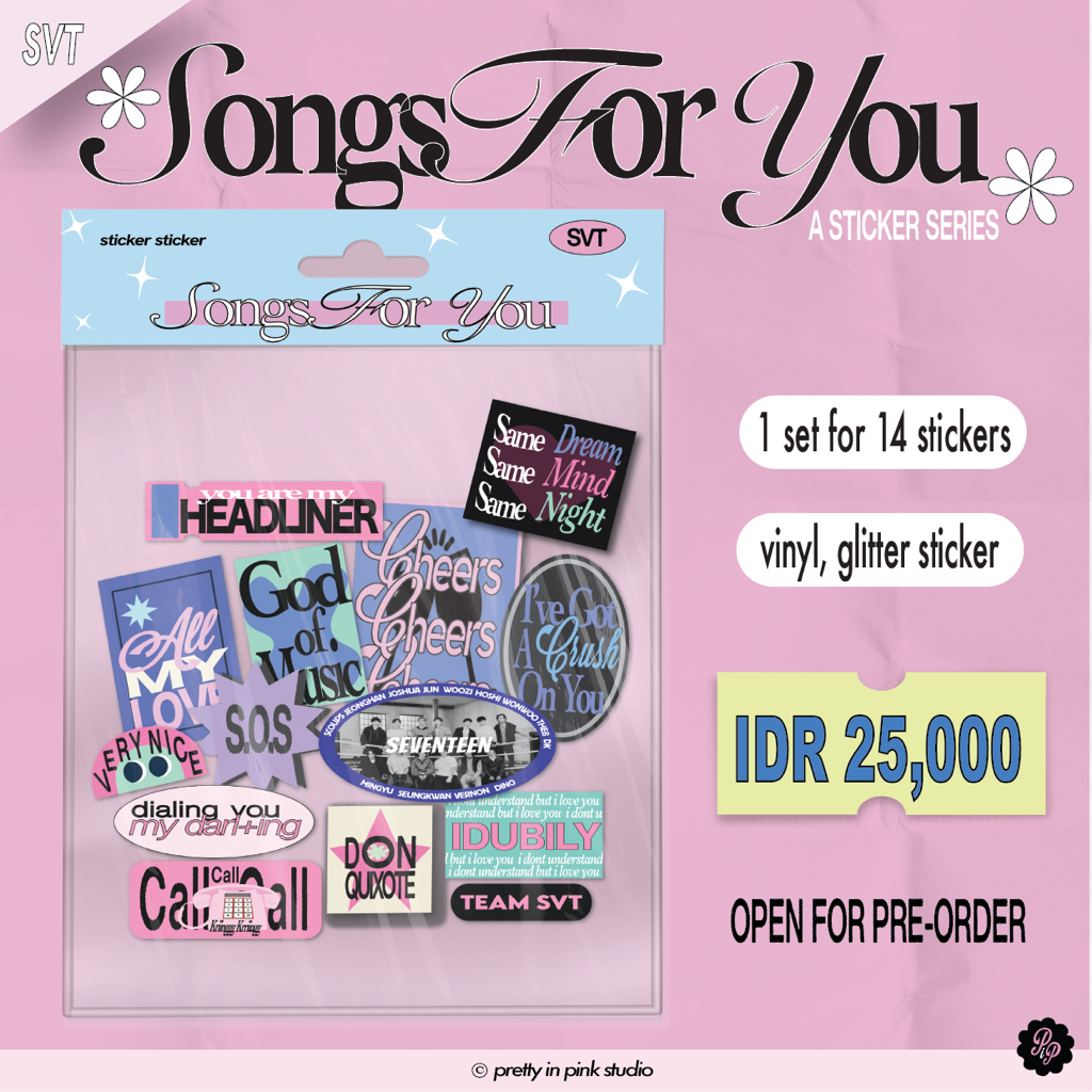 Jual Songs For You - Sticker Pack Deco (BTS, SEVENTEEN, ENHYPEN,AESPA ...