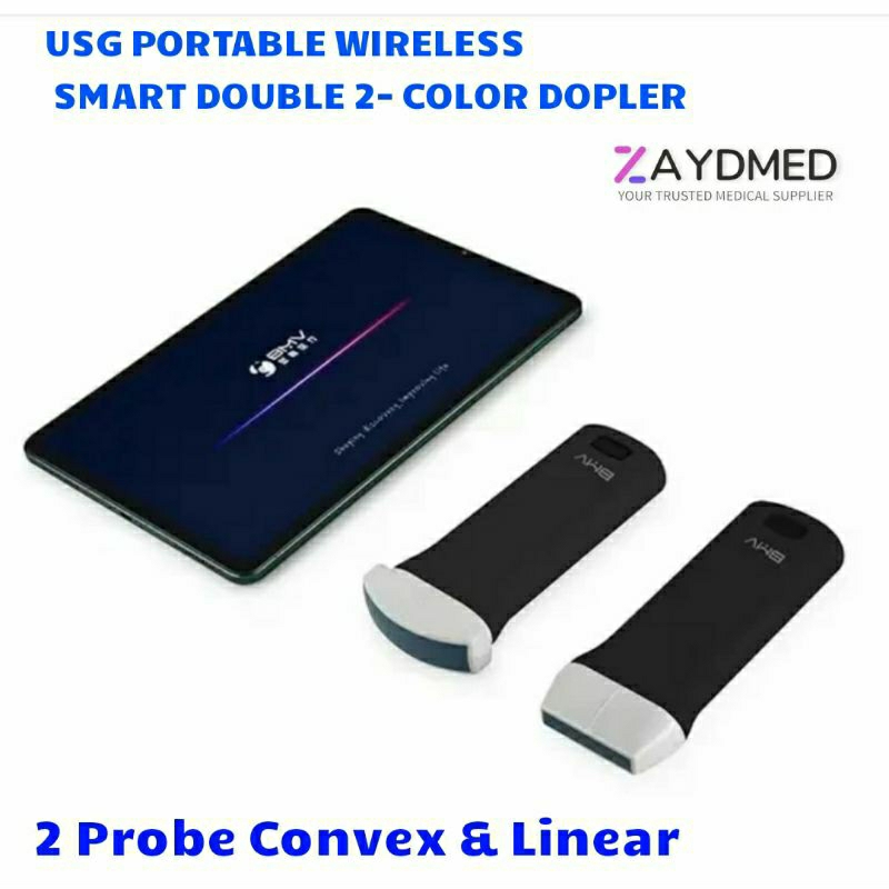 Jual USG Portable Wireless Smart Double 2in 1 Convex & Linear Color ...