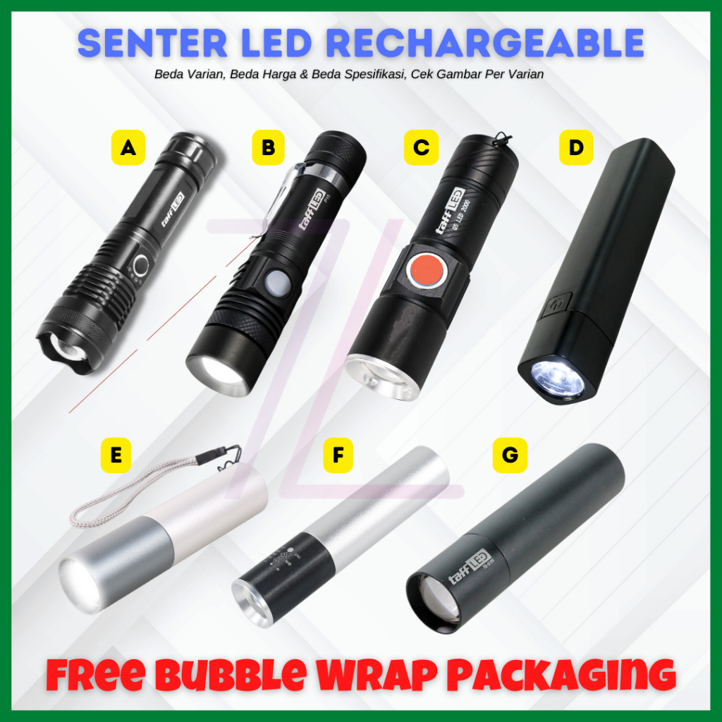 Jual Senter LED Cas / Senter Camping / Senter LED Rechargeable | Shopee ...